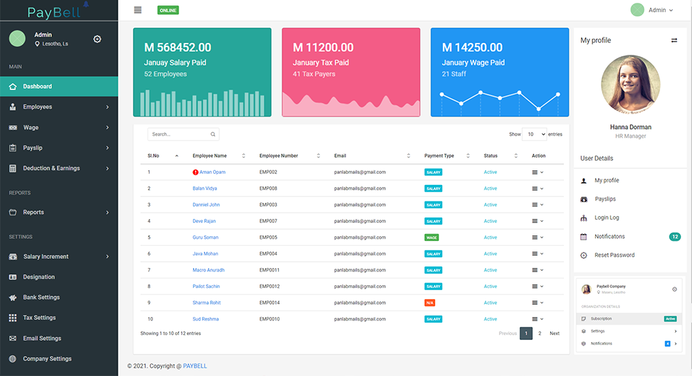 PayBell Payroll | Best Payroll Software Solution In Lesotho